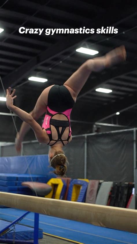 Crazy Gymnastics Skills Gymnastics Skills Gymnastics Videos Gymnastics