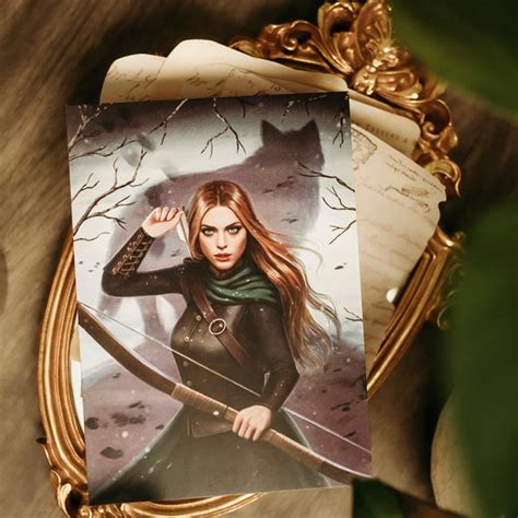 A Court Of Thorns And Roses Inspired Feyre Art Print