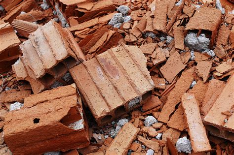 Rotten Concrete And Bricks Use Of Poor Quality Materials In
