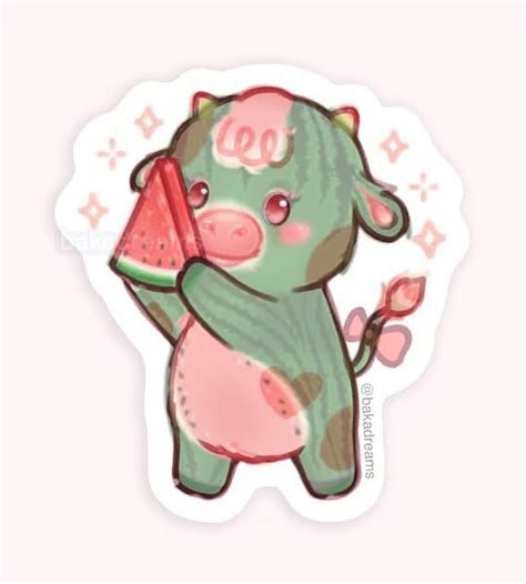 Someone Traced My Watermelon Cow Drawing And Is Selling At Least 5