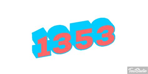 1353 Number Animated  Logo Designs