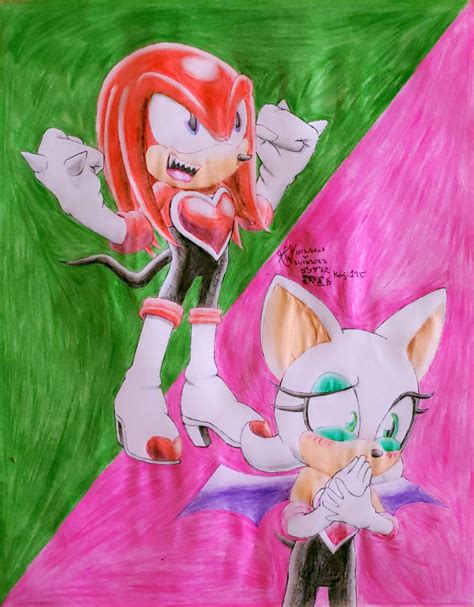 Knuckles Cosplaying Rouge Rsonicthehedgehog