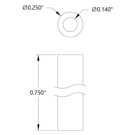 Servocity 0 750 Länge 1 4 Ad Aluminium Abstandshalter Für 6