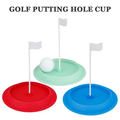 실내 골프 퍼팅 홀 컵 연습 플래그 퍼터 트레이너 야외 훈련 보조 용품 세 가지 색상 선택 가능 Aliexpress