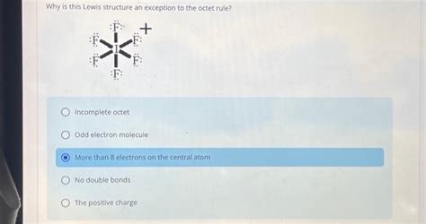 Why Is This Lewis Structure An Exception To The Octet
