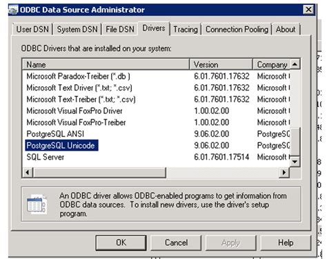Postgres 32 Bit Odbc Driver Treemen