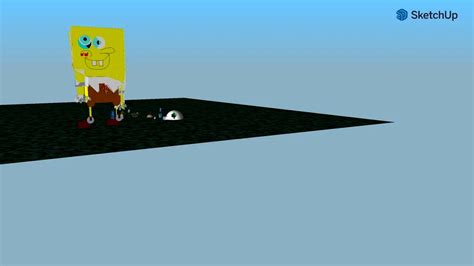 Abstract Spongebob Art 3d Model