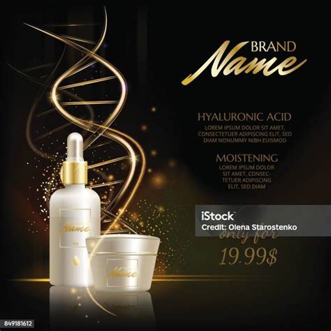 Poster Iklan Untuk Produk Kosmetik Untuk Katalog Majalah Desain Vektor