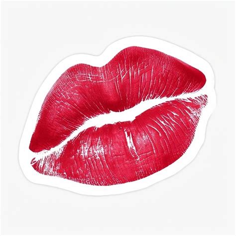 Gothic Vampire Lips Icon With Gold Highlights Sticker Playground