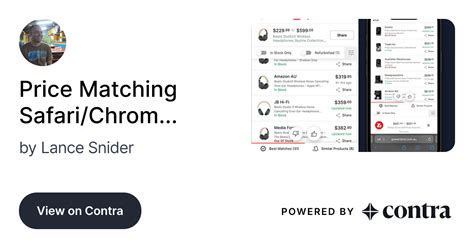 Price Matching Safarichrome Extension React Typescript By Lance Snider