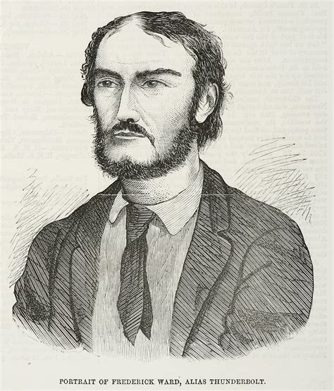 Portrait Of Frederick Ward Alias Thunderbolt Antique Print Map Room