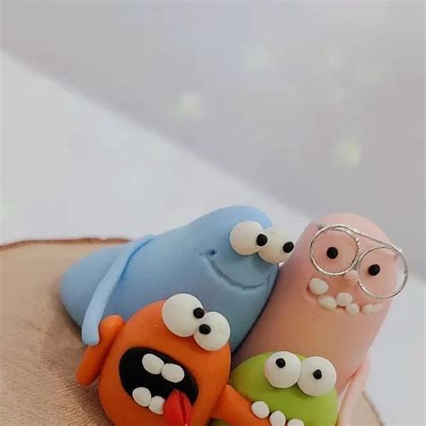 ‎انگشتر خمیری گوشواره گیره مو جاکلیدی خمیری‎ On Instagram‎ سفارش ی خانواده خیلی خیلی خیلی