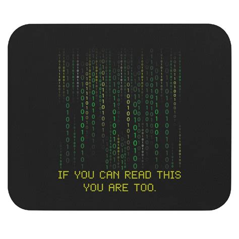 Computer Binary Code Programmer Nerd Computer Coding Geek Mouse Pads