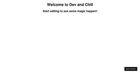 React Codesandbox