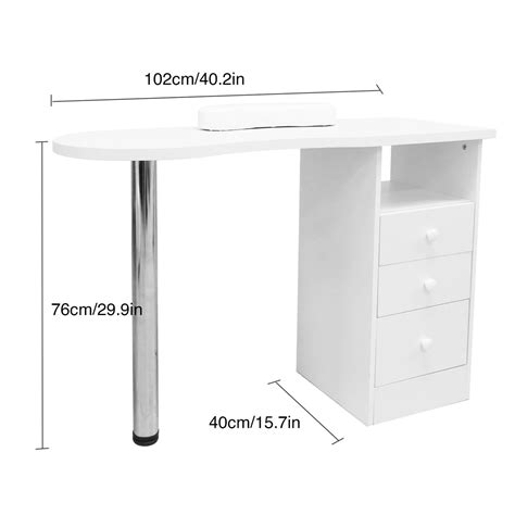 ابعاد میز ناخن کار چقدر است ؟ اندازه استاندارد میز مانیکور مجله