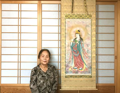 仏画楊柳観音 掛軸表装依頼 赤穂市