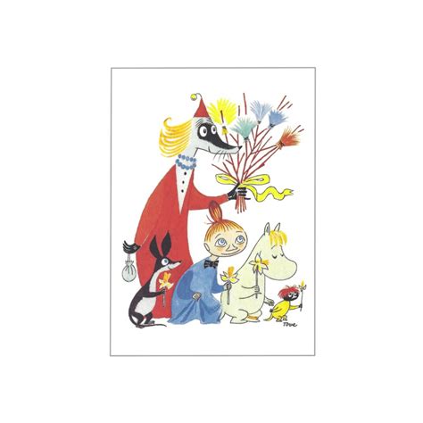 Moomin Postcard Colorful Spring Mc108 Kuldlelu