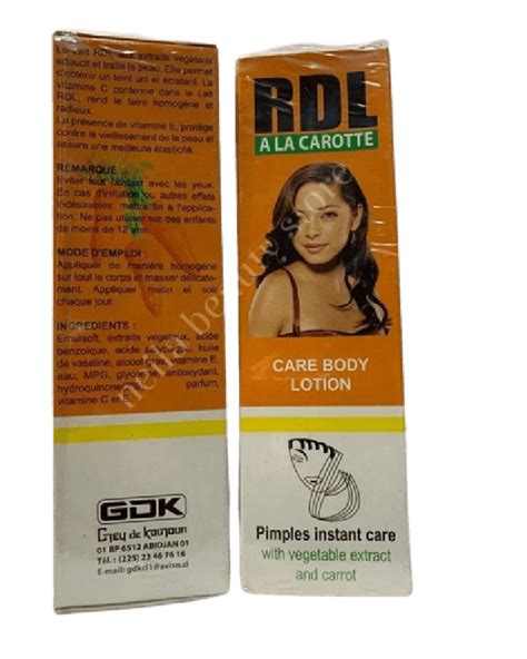 Rdl Carrot Pimples Instant Care Lotion 125ml
