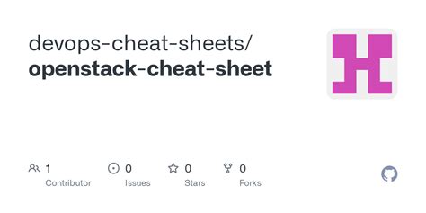 Github Devops Cheat Sheets Openstack Cheat Sheet
