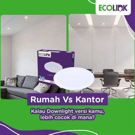 Jual Original Lampu Ecolink Led Panel Downlight Plafon Led Watt Putih Jakarta Barat