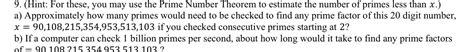 Solved Hint For These You May Use The Prime Number