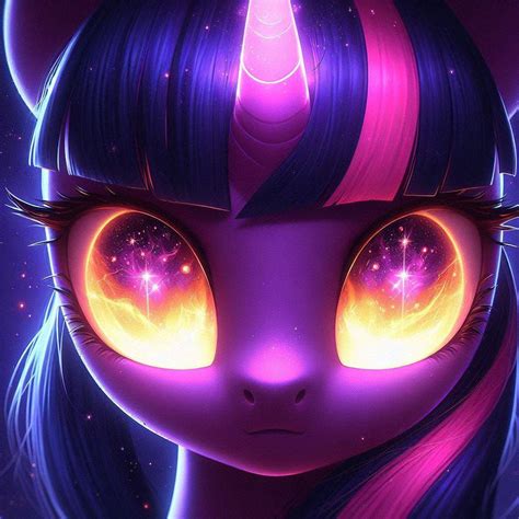 Twilight Sparkle With Glowing Eyes Ai By Ncolque On Deviantart