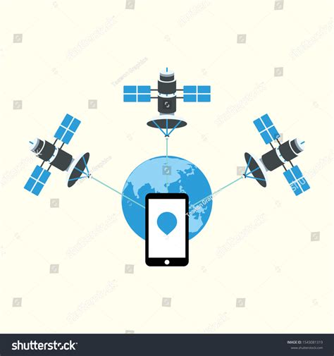 Gps Tracking Vector Illustration Tracking System Stock Vector Royalty