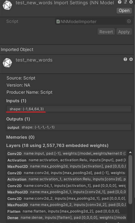 My Barracuda Model NN Model Don T Have Input Name Issue