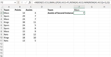 Excel How To Find Second Instance Of Matching Value