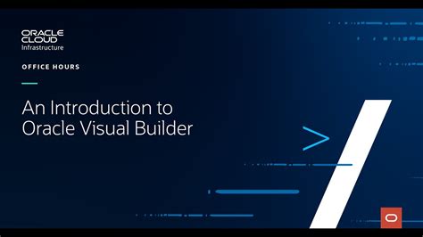 an introduction to oracle visual builder youtube