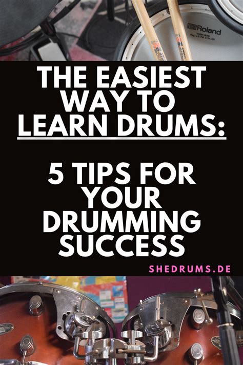 The Easiest Way To Learn Drums 5 Tips For Your Drumming Success SHe DruMs Rock The Kit
