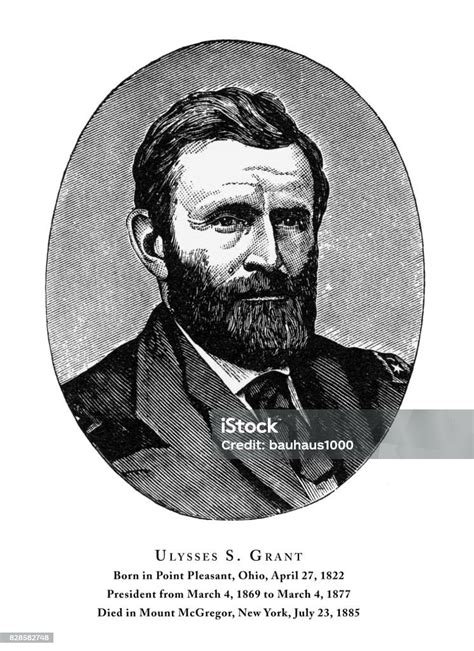 율리시스 S 그랜트 새겨진 대통령의 1888 18세기에 대한 스톡 벡터 아트 및 기타 이미지 18세기 19세기 고풍스런