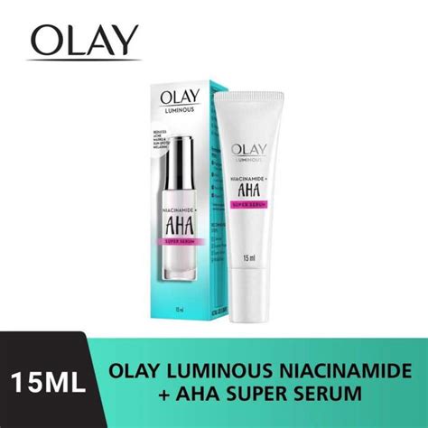 Olay Luminous Niacinamide Aha Super Serum 15ml For Brightening Dewy