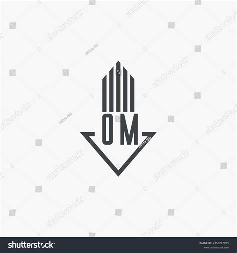 Om Initials Real Estate Logo Stock Stock Vector Royalty Free 2355247855 Shutterstock