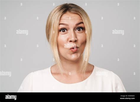 Image Of A Shocked Surprised Happy Beautiful Young Amazing Blonde Woman