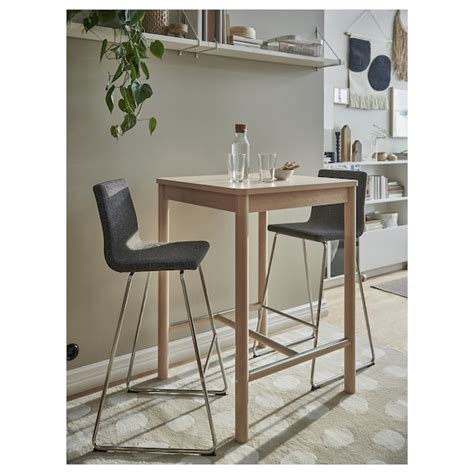 LillÅnÄs Bar Stool Chrome Platedgunnared Dark Gray 2978 Ikea Us
