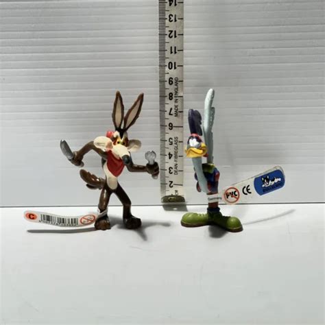 Pair Of Road Runner And Wile E Coyote Vintage 1998 Warner Bros New With