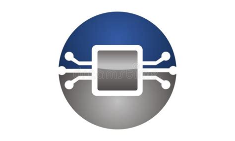 Microchip Icon Cpu Central Processing Unit Computer Processor Chip Symbol Abstract