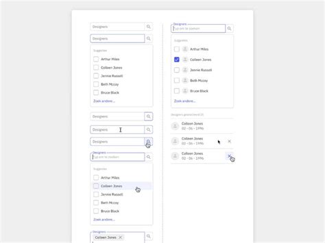 Dropdown Multiselect Exploration Responsive Web Design Layout Web