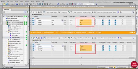 Transferring Data Across Plc Systems Tsendc And Trcvc