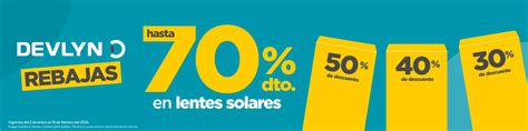 Lentes solares hasta 70 de descuento Ópticas Devlyn No has visto