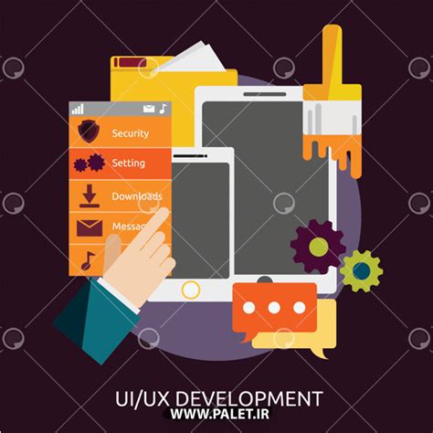 وکتور طرح های Ui و Ux فلت