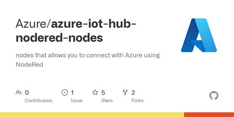 Github Azure Azure Iot Hub Nodered Nodes Nodes That Allows You To