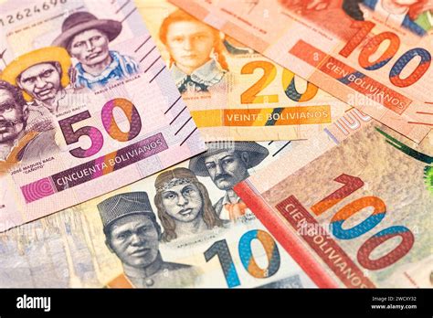 Money Bolivia All Paper Banknotes Bolivian Currency Financial