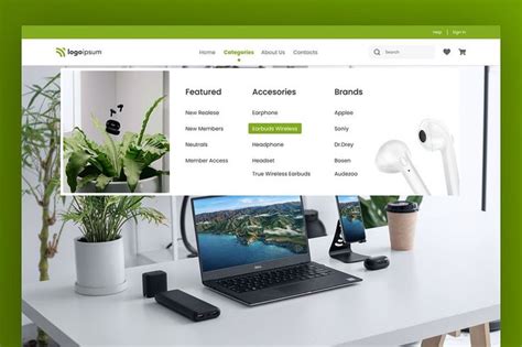 Web Navigation Bar Mega Menu Design Menu Design Navigation Bar Mega