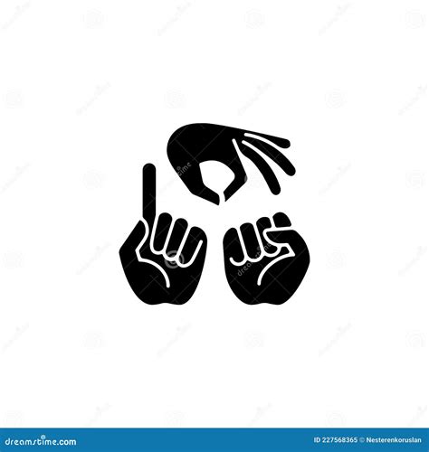 Gestures In Communication Black Glyph Icon Stock Vector Illustration Of Concept Gesturing
