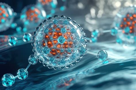 Intricate Molecular Structure In Vibrant Colors Showcasing Scientific