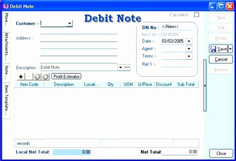 Credit Memo Template Excel Excel Templates