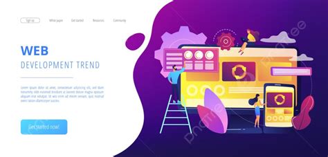 developers at computer and smartphone working on single page app mockup