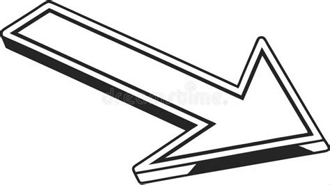 Down Right Arrow Direction Diagonal Guidance For Navigation And Maps Vector Design Generative